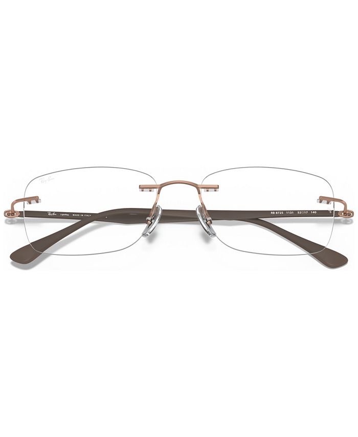 Ray-Ban RX8725 Unisex Rectangle Eyeglasses - Macy's