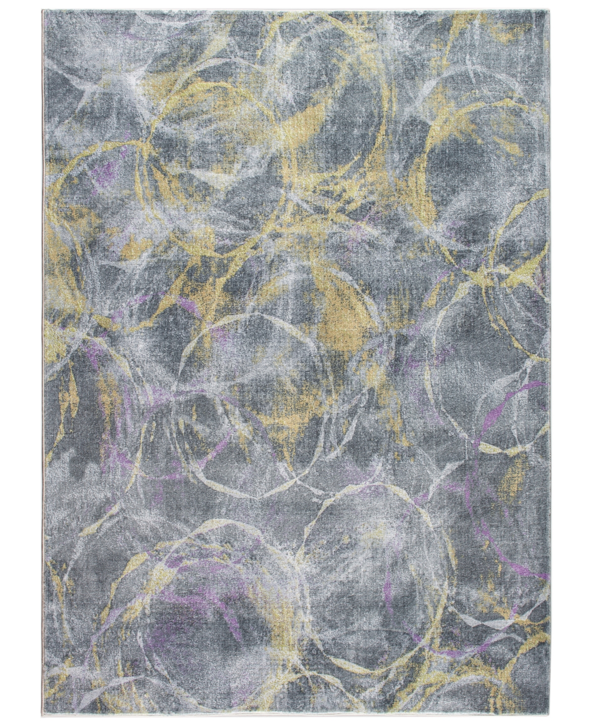 Click here for Kas Roxy 2808 76 x 10 Area Rug - Gray  Gold tone prices