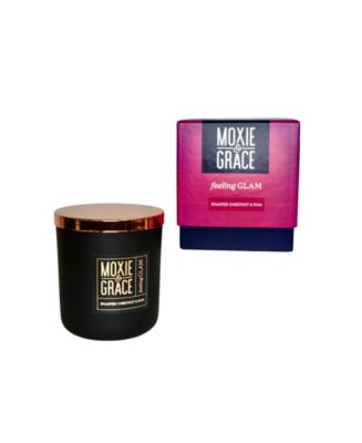 Moxie & Grace Roasted Chestnut Rum Candle, 12 oz - Macy's