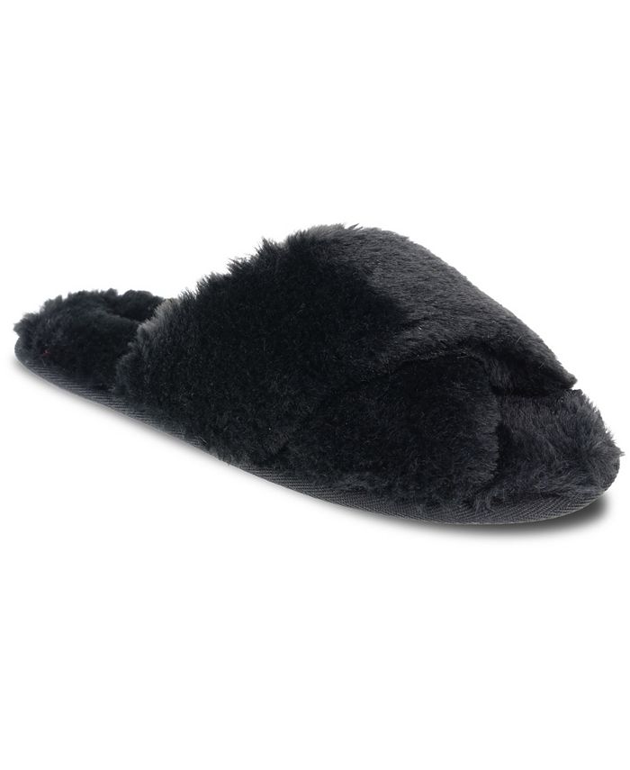 RACHEL Rachel Roy Women's Cardi Plush Cross Band Slipper - Macy's