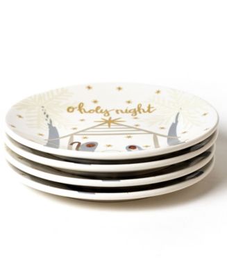 Coton Colors Neutral Nativity Salad Plate 4 Piece Set, Service for 4 ...