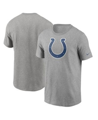 Nike Men's Heathered Gray Indianapolis Colts Primary Logo T-shirt - Macy's