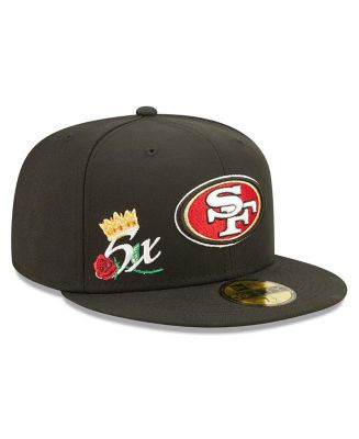 Men's New Era Black San Francisco 49ers Crown 5x Super Bowl Champions ...