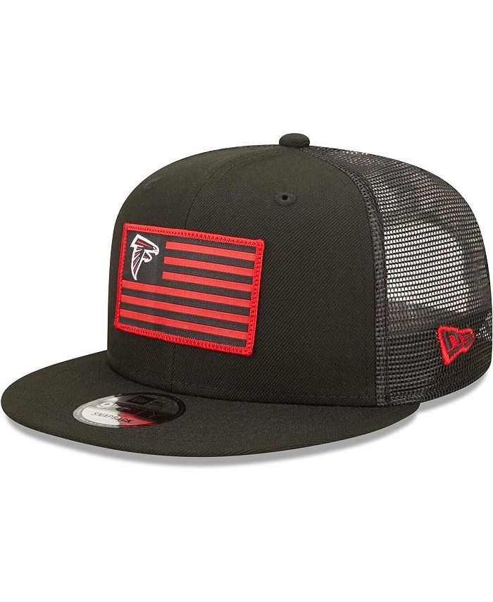 New Era Men's Black Atlanta Falcons Republic Redux 9FIFTY Snapback Hat ...