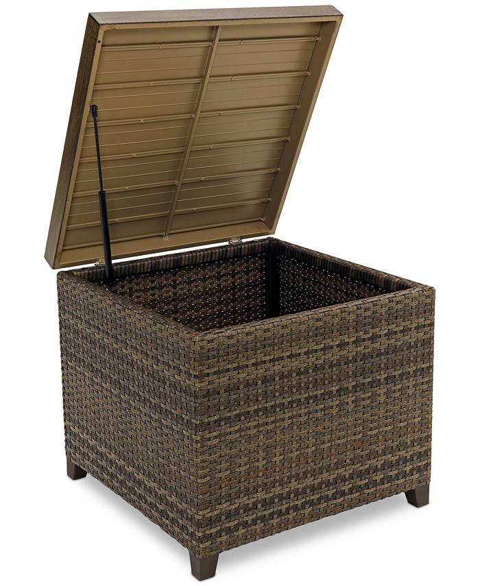 Agio CLOSEOUT! Leighton Outdoor Storage End Table - Macy's