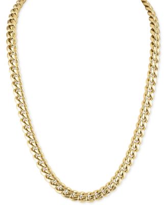 Men's Curb Link 22" Chain Necklace in Stainless Steel - Macy's