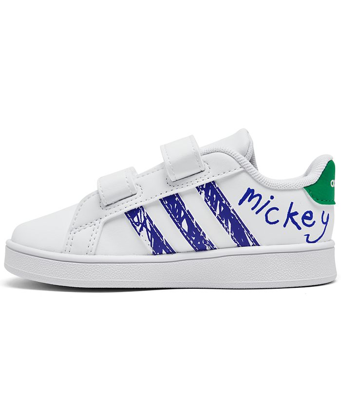 adidas Toddler Kids Disney Mickey Mouse Grand Court Hook-And-Loop ...