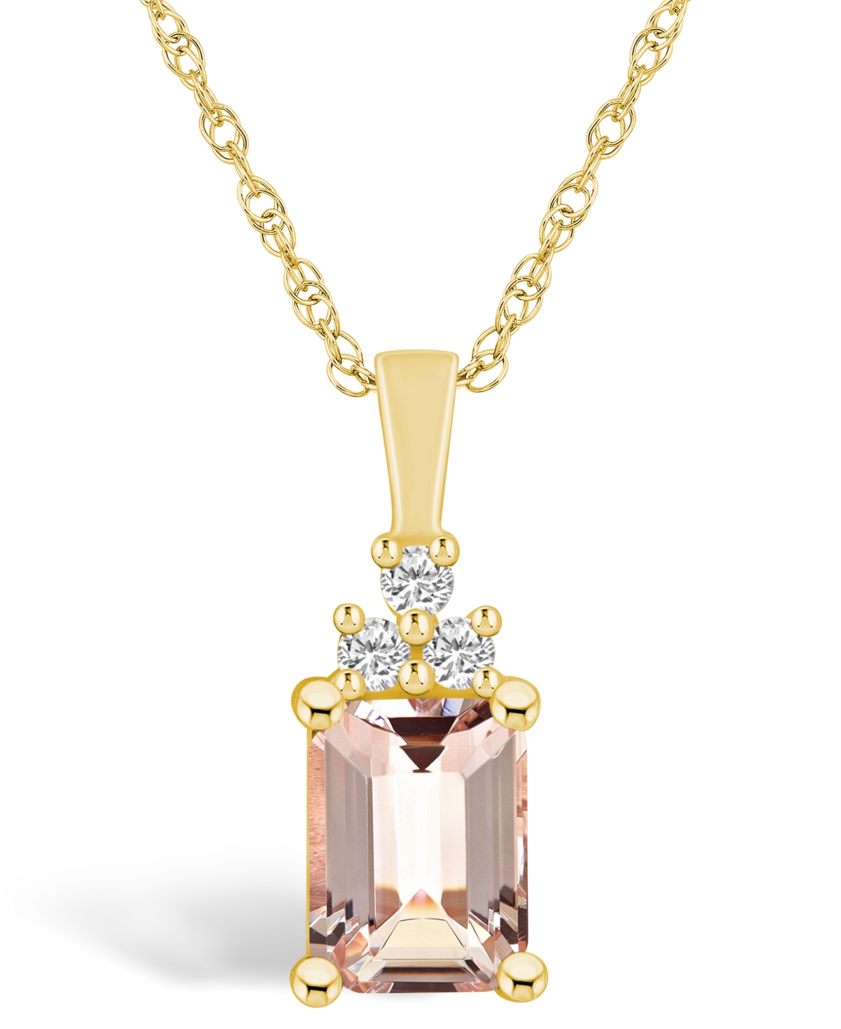 Click here for Macys Morganite (1-3/8 Ct. T.w.) and Diamond (1/10... prices