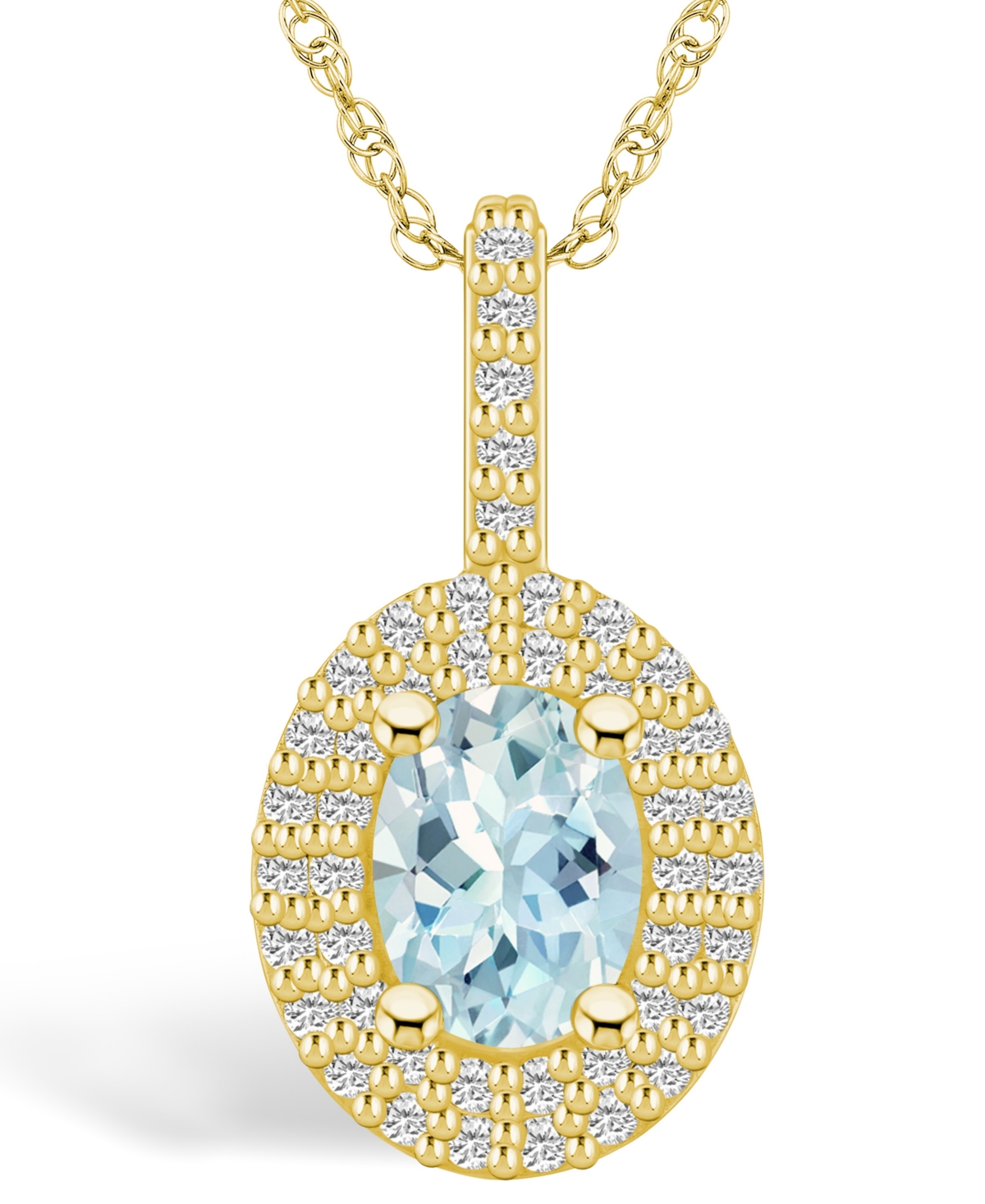 Click here for Macys Aquamarine (1-1/7 Ct. T.w.) and Diamond (1/2... prices