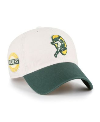 Men's '47 Cream, Green Green Bay Packers Sidestep Clean Up Adjustable ...