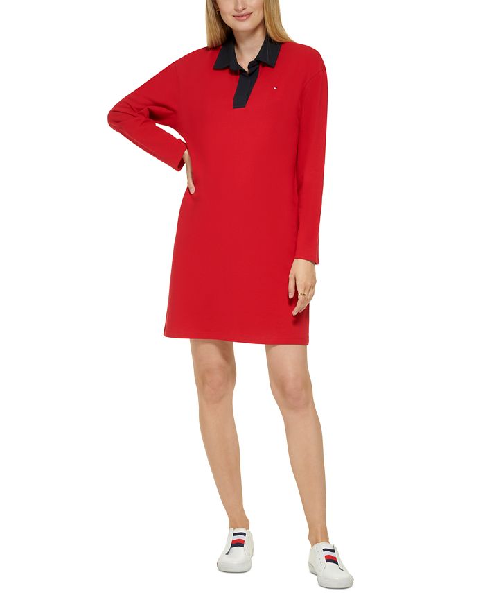 Tommy Hilfiger Women's Johnny Collar Rugby Dress & Reviews - Dresses ...