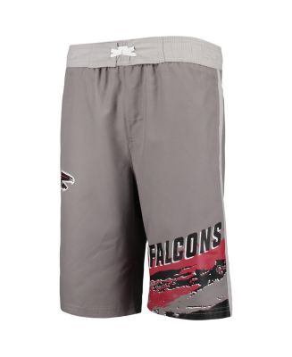 Big Boys Charcoal Atlanta Falcons Heat Wave Swim Trunks - Macy's