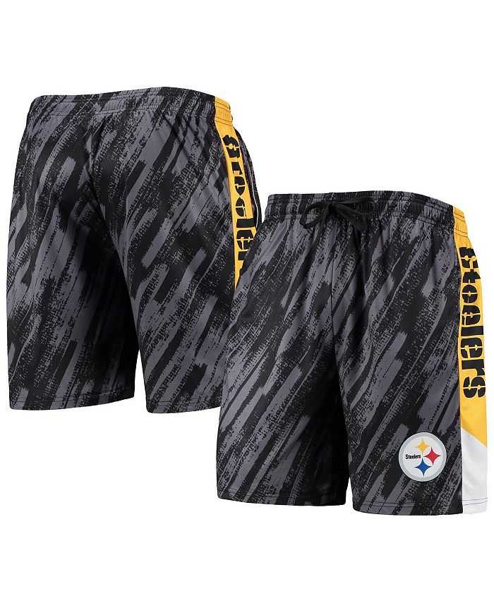 FOCO Men's Black Pittsburgh Steelers Static Mesh Shorts - Macy's