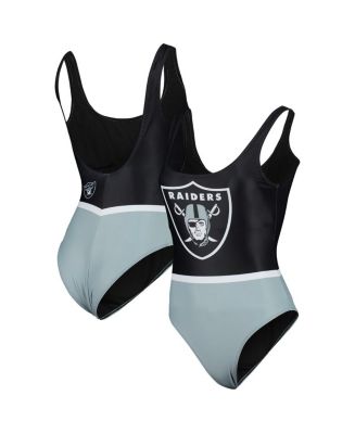 Women's FOCO Black Las Vegas Raiders Team One-Piece Swimsuit - Macy's