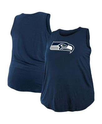 Women's New Era College Navy Seattle Seahawks Plus Size Tank Top - Macy's
