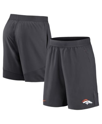 Men's Nike Anthracite Denver Broncos Stretch Woven Shorts - Macy's