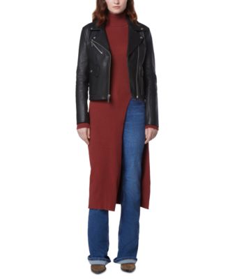 Marc New York Women's Seton Asymmetric Leather Moto Jacket - Macy's