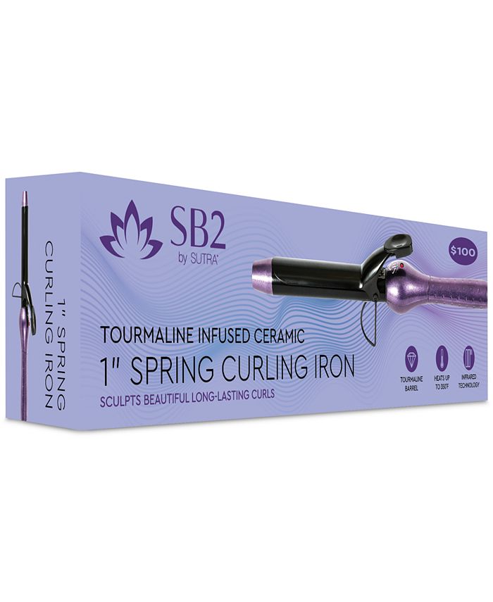 Sutra Beauty Tourmaline Infused Ceramic 1" Spring Curling Iron, Created ...