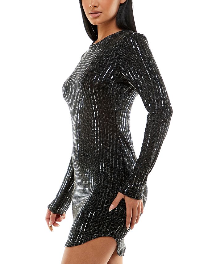 B Darlin Juniors' Metallic Bodycon Dress - Macy's