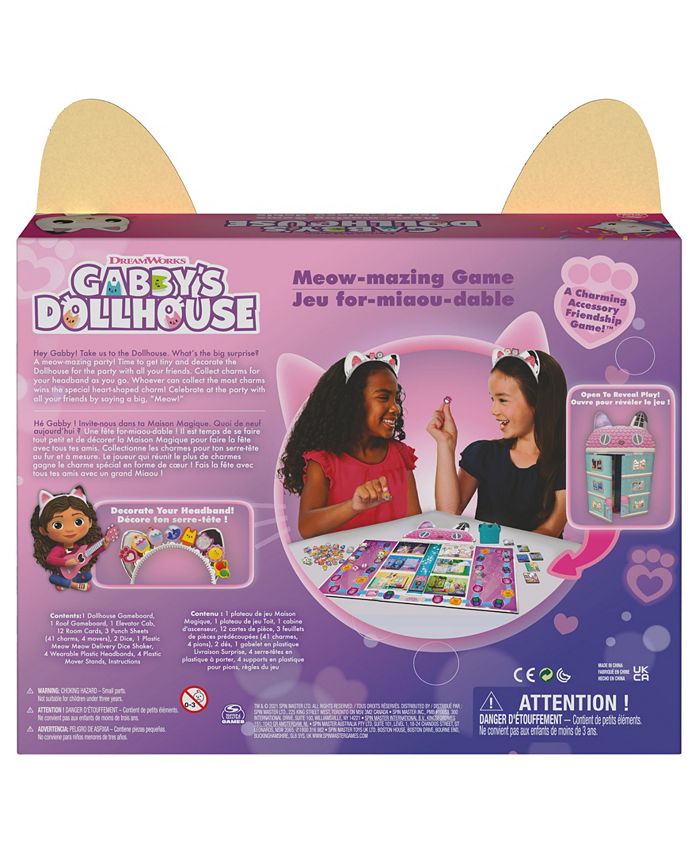 Spin Master Toys & Games Gabby's Dollhouse Meow-Mazing Board Game - Macy's