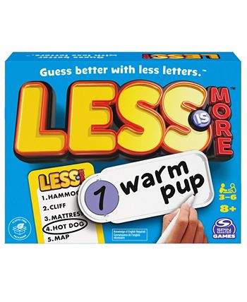 Spin Master Toys & Games Less is More Board Game - Macy's