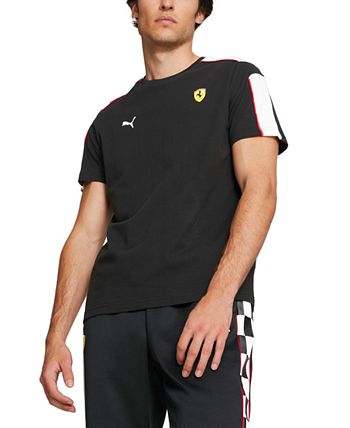 Puma Men's Ferrari MT7 Race Crewneck Short-Sleeve Logo T-Shirt in Puma ...