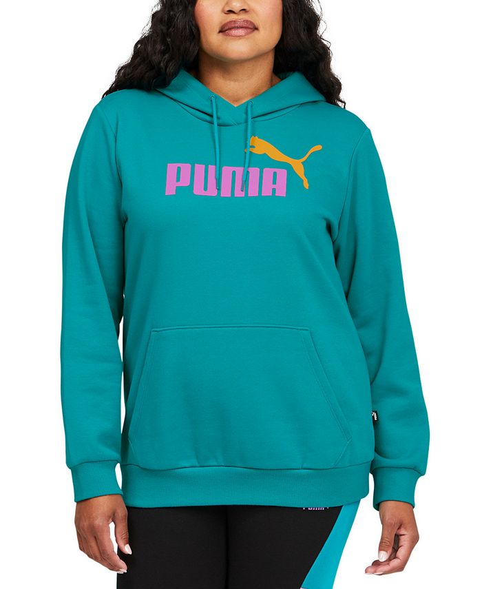 Puma Plus Size Logo Hoodie & Reviews - Activewear Plus - Women - Macy's