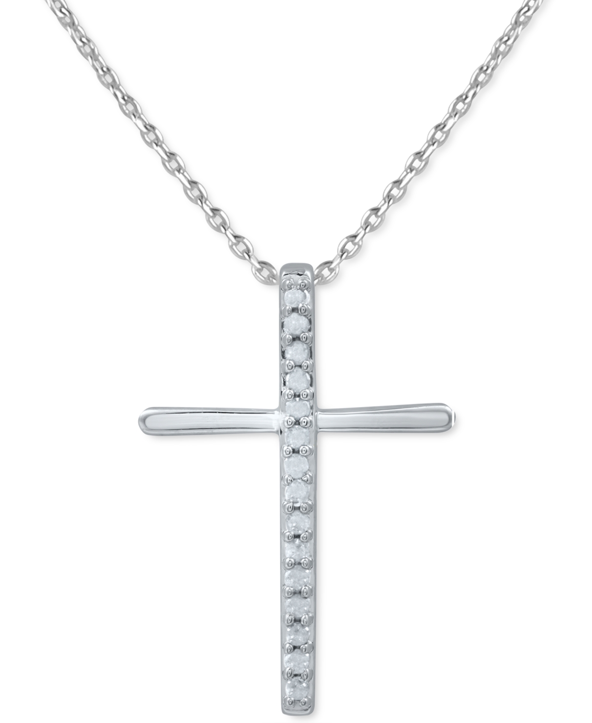 Click here for Diamond Cross 18 Pendant Necklace (1/10 ct. t.w.)... prices