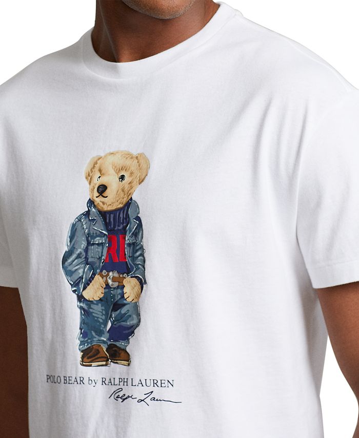 Polo Ralph Lauren Men's Classic-Fit Polo Bear Jersey T-Shirt - Macy's