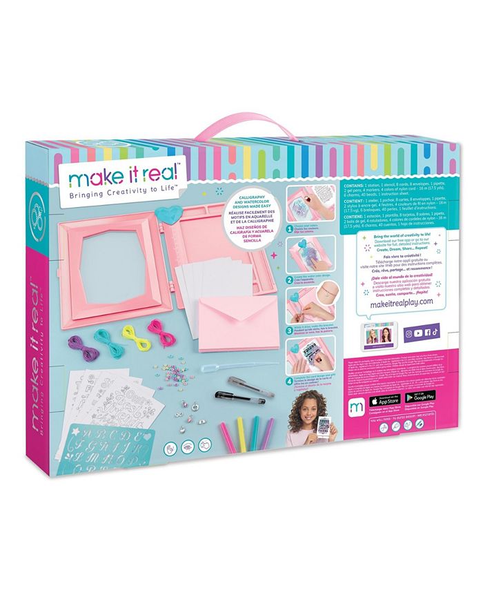 Make It Real Jewelry and Art Gift Station, 76 Piece - Macy's