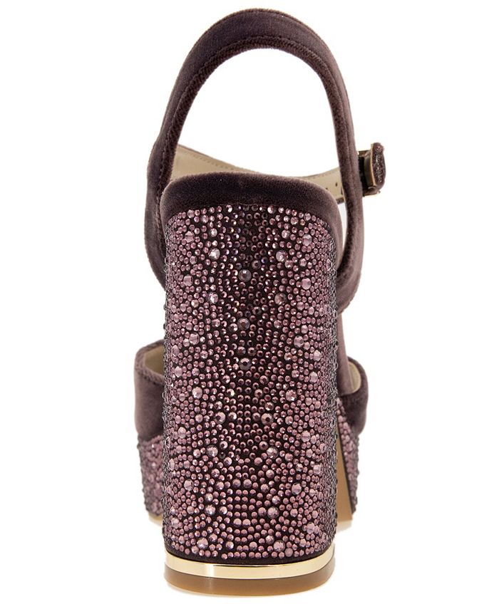 Kenneth Cole New York Women's Dolly Crystal Platform Sandals - Macy's