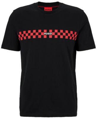 HUGO by Hugo Boss Men's Djulieto Crewneck Logo-Print T-Shirt, Created ...
