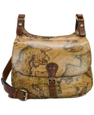Patricia Nash London World Map Leather Saddle Bag - Macy's