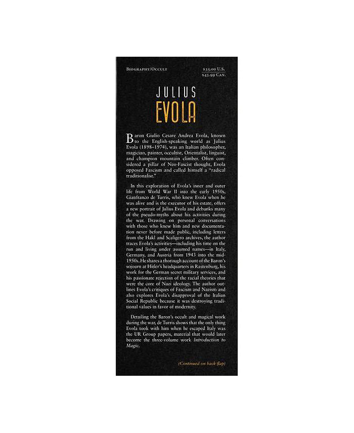 Barnes & Noble Julius Evola: The Philosopher and Magician in War: 1943 ...