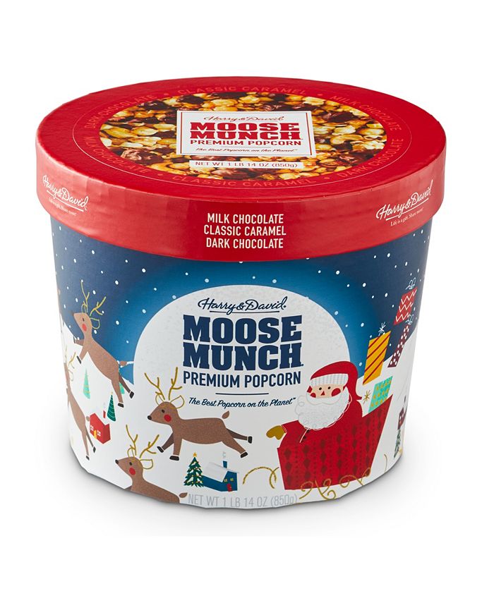 Harry & David Macy's Holiday Moose Munch 30 Oz Drum & Reviews - Food ...