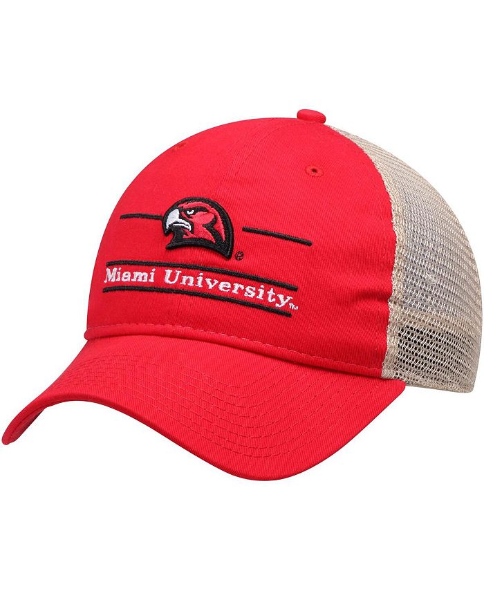 Game Men's The Red Miami University RedHawks Split Bar Trucker ...