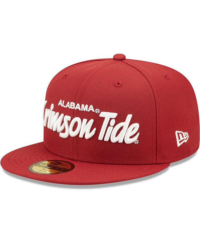 New Era Men's Crimson Alabama Crimson Tide Griswold 59FIFTY Fitted Hat ...