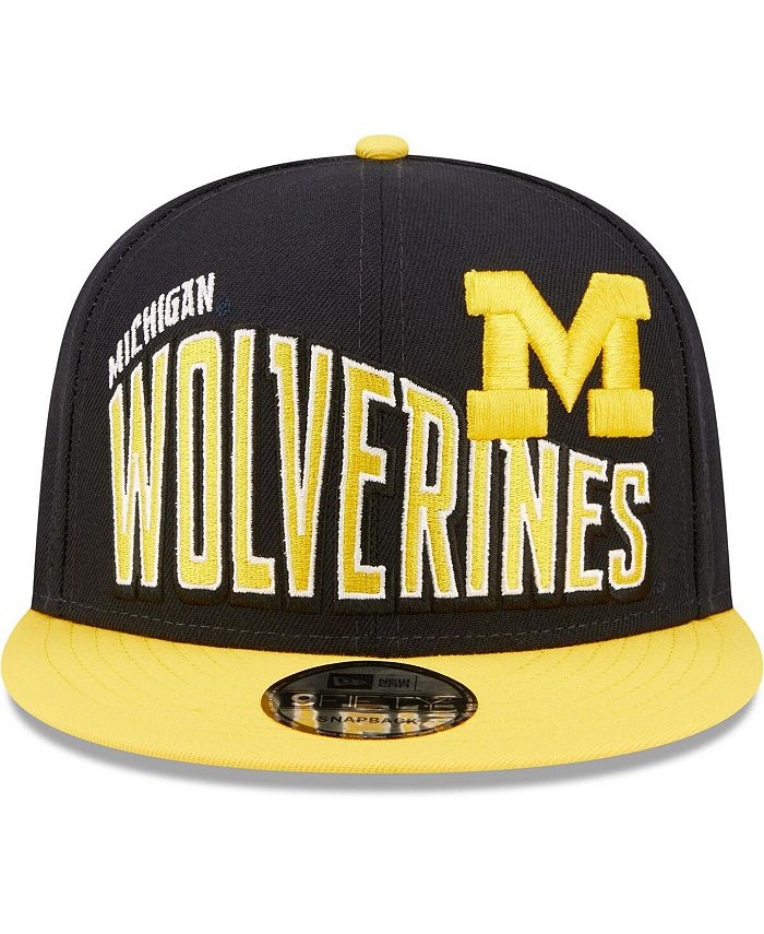 New Era Men's Navy Michigan Wolverines Two-Tone Vintage-Like Wave ...