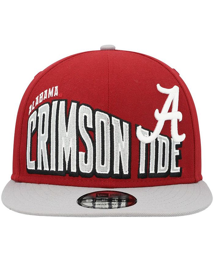 New Era Men's Crimson Alabama Crimson Tide Two-Tone Vintage-Like Wave 9FIFTY Snapback Hat - Macy's