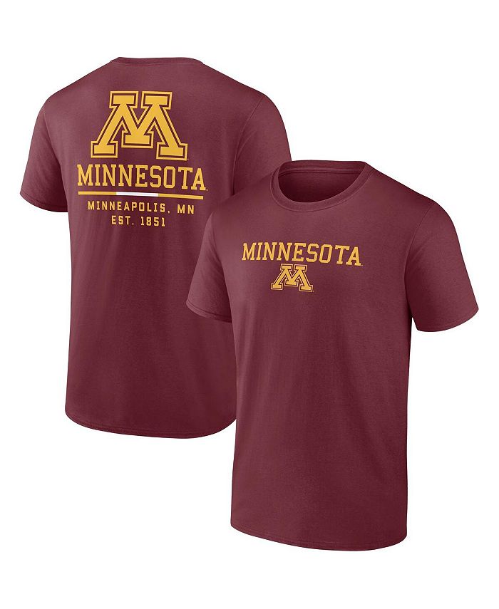 Fanatics Men's Maroon Minnesota Golden Gophers Game Day 2-Hit T-shirt ...