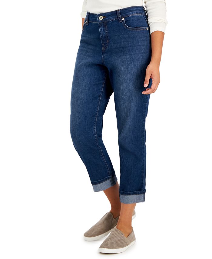 Style & Co Women's Curvy Cuffed Capri Jeans, Created for Macy's - Macy's