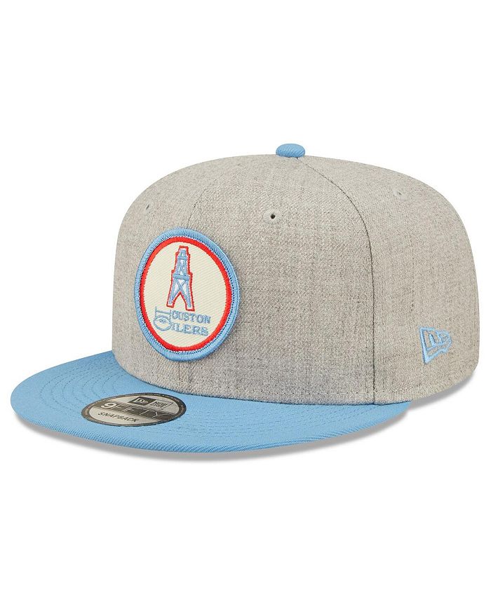 New Era Men's Gray, Light Blue Houston Oilers 2022 Sideline 9FIFTY ...