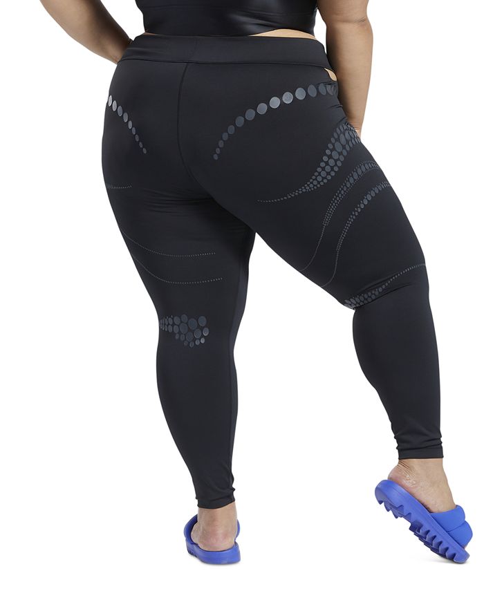 Reebok Plus Size Reebok x Cardi B Leggings - Macy's