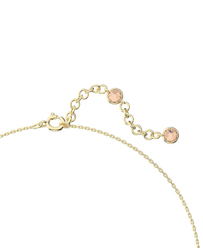 Swarovski Gold-Tone Color Crystal 14-7/8" Reversible Pendant Necklace ...