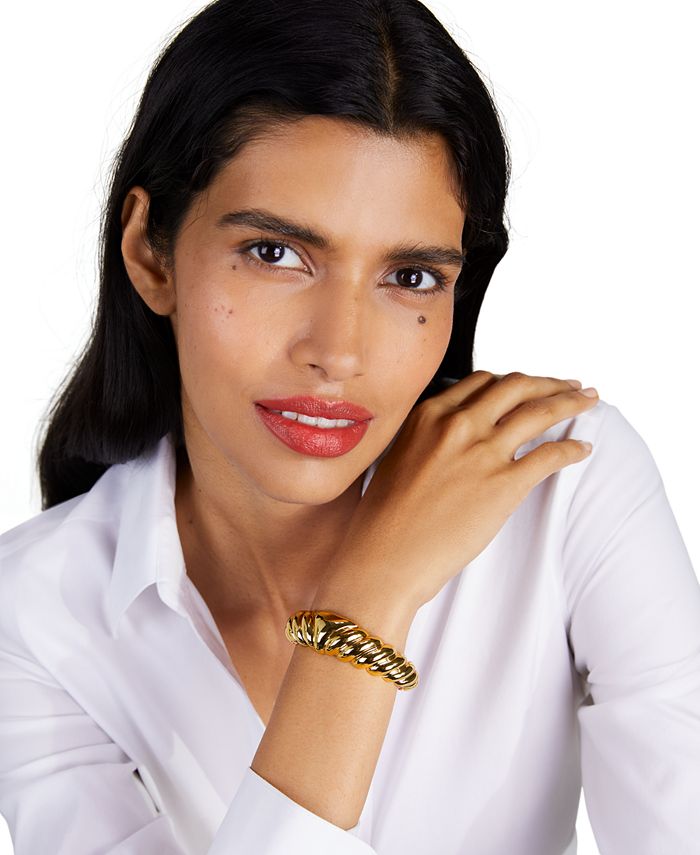 kate spade new york Kate Space New York Gold-Tone French Twist Cuff ...