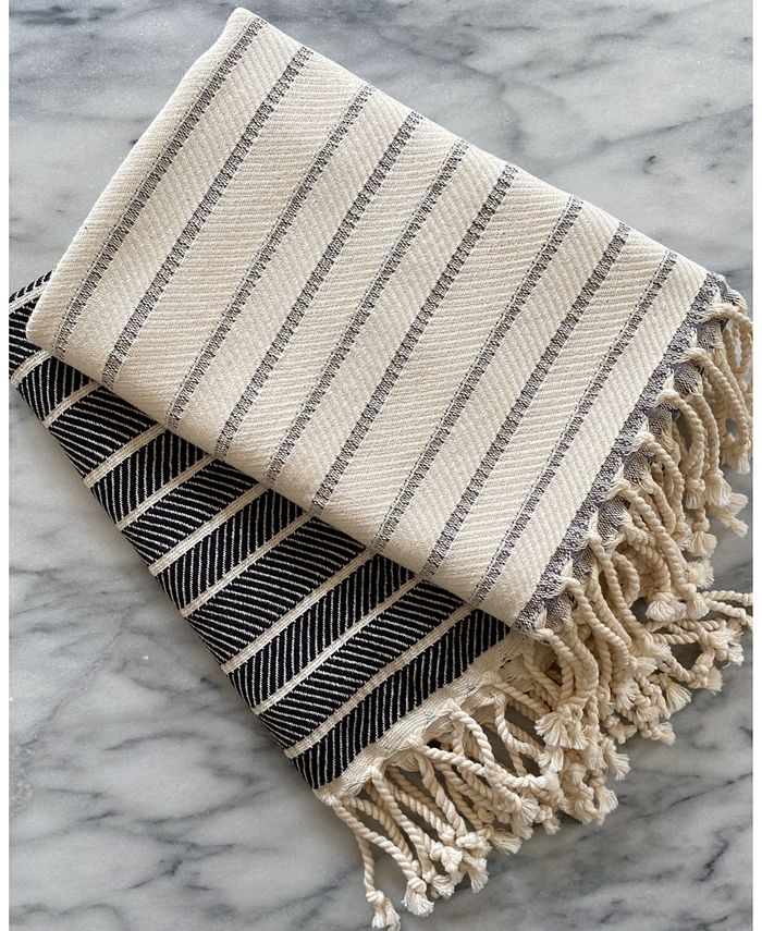 Olive and Linen Cloud Soft Turkish Hand/Kitchen Towel - Macy's