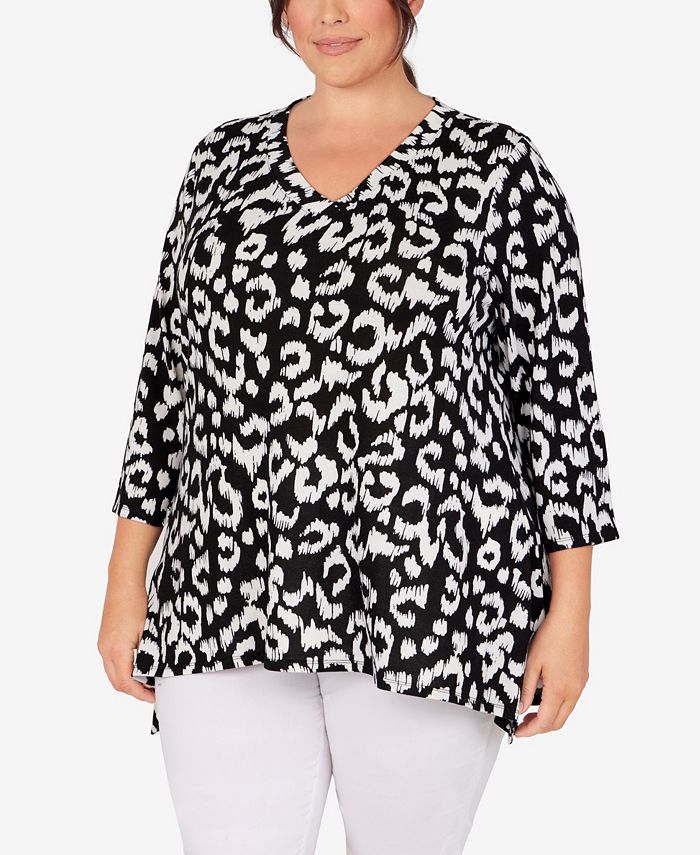 Ruby Rd. Plus Size Hatchi Animal Top & Reviews - Tops - Plus Sizes - Macy's