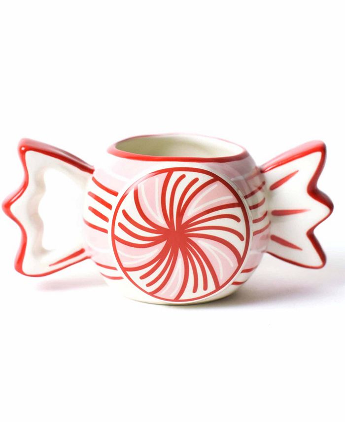 Happy Everything by Laura Johnson Peppermint Shaped Mug 16 oz - Macy's