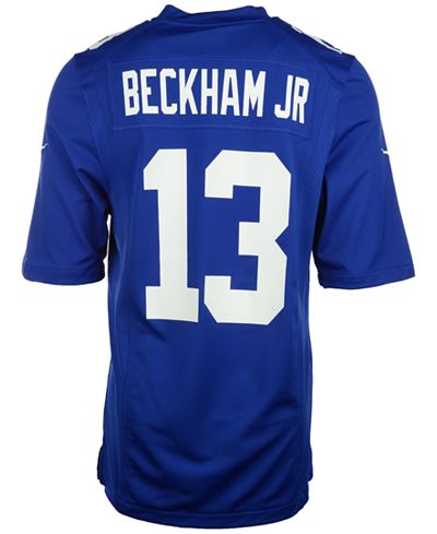 Nike Men's Odell Beckham Jr. New York Giants Game Jersey - Sports Fan ...