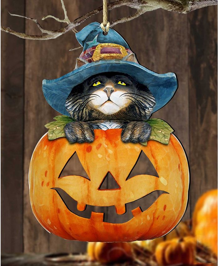 Designocracy Cat In A Hat Holiday Ornaments, Set of 2 - Macy's